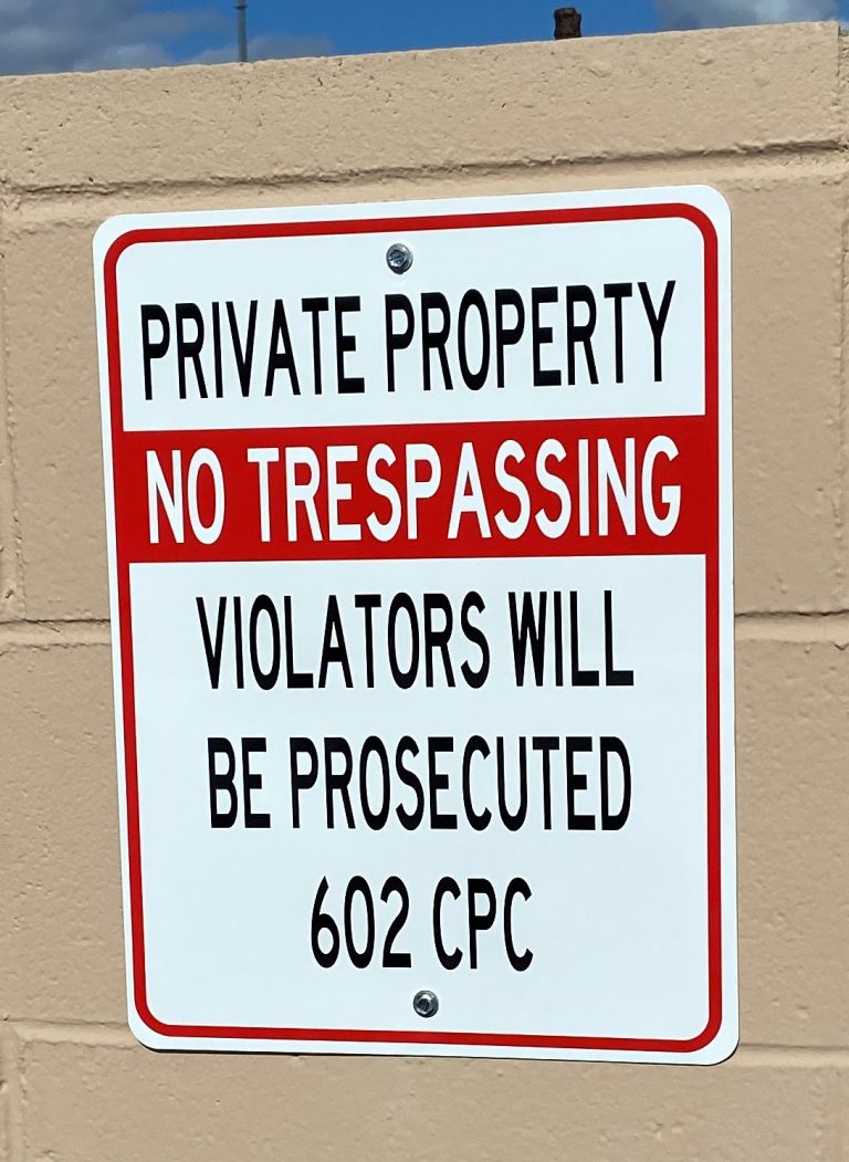 Private Property, No Trespassing Signs – Sign Specialists